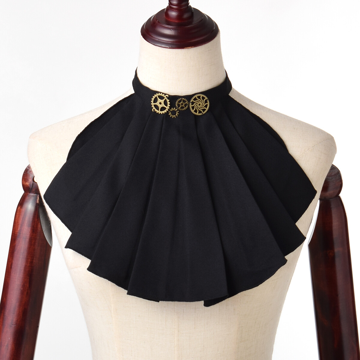 Steampunk Ruffle Collar Victorian Jabot Neck Gear Deco for Costume | eBay