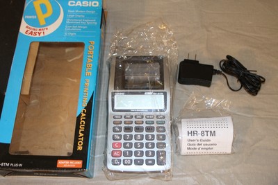 CASIO HR-8TM PLUS-W PRINTING CALCULATOR *CIB* | eBay