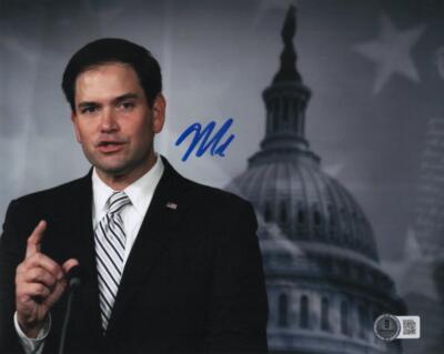 Marco Rubio Signed Autograph 8x10 Photo Donald Trump 2024 Running Mate ...