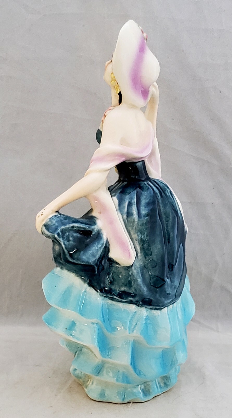 Goebel #FF273 LADY w/ BLUE FLORAL DRESS Porcelain Ladies of Fashion 8 ...