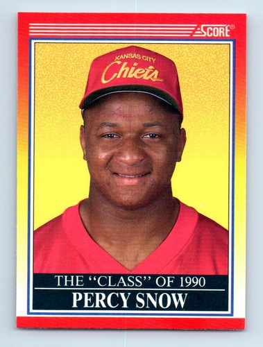 1990 Score Percy Snow Kansas City Chiefs #606 | eBay