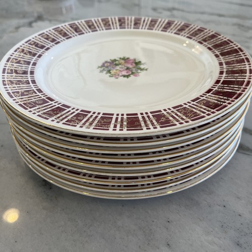Lot Of 9 Homer Laughlin Piccadilly China Plates 1942 | eBay