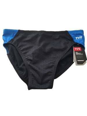 TYR Men's 34 Medium Blue Racer Swimsuit Brief HEXA BLADE SPLICE Speedo ...