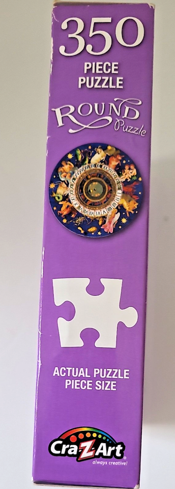 ZODIAC Sun Moon Calendar Astrology Birth Sign round 350 jigsaw puzzle ...