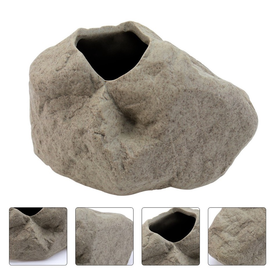 Decorative Flower Pot Ceramics Flowerpot Bonsai Planter Stone Container ...