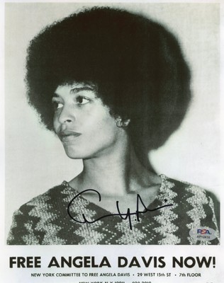 Angela Davis Signed Autographed 8x10 Photo PSA/DNA Authenticated | eBay