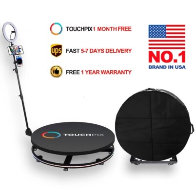 360 Photo Booth Video Selfie Automatic Spin Platform | eBay