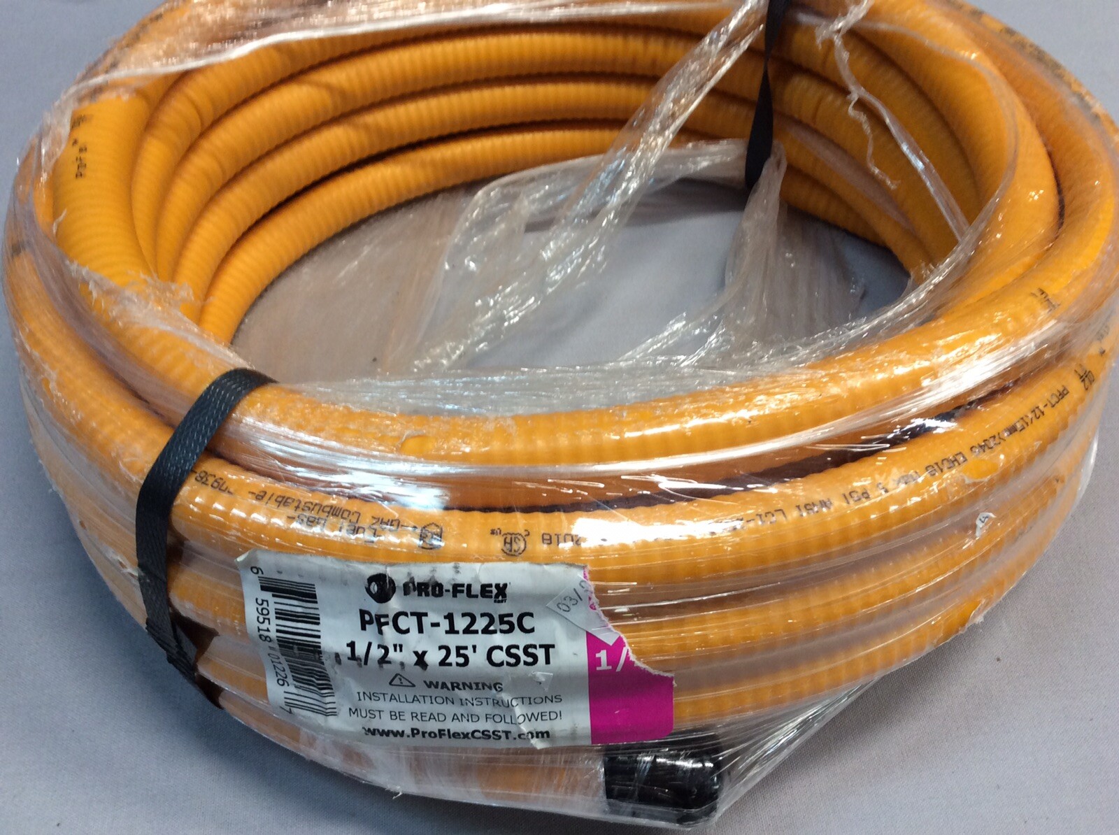Pro-Flex PFCT-1225C 1/2 in. x 25 ft. CSST Gas Line Brand New ...