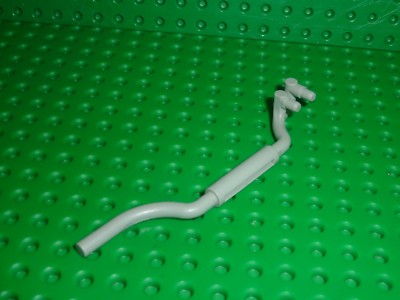 LEGO Oldgray Exhaust Pipe Twin Inlet 11L Left Réf 4466 Set 6345/6646 ...