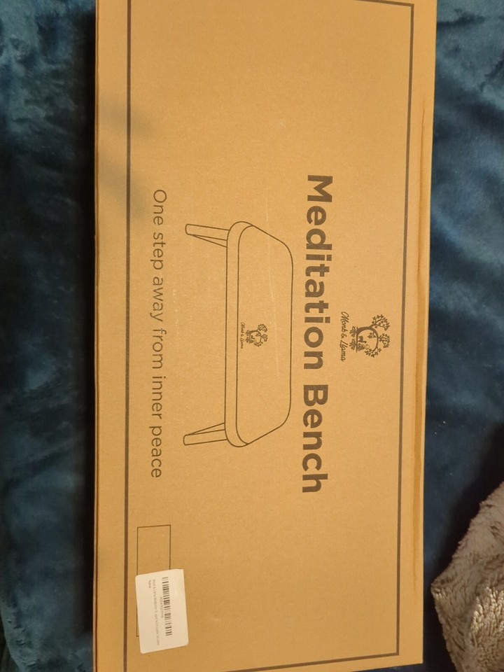 Monk And Llama Meditation Bench - Foldable, Ergonomic, Bamboo Kneeling ...