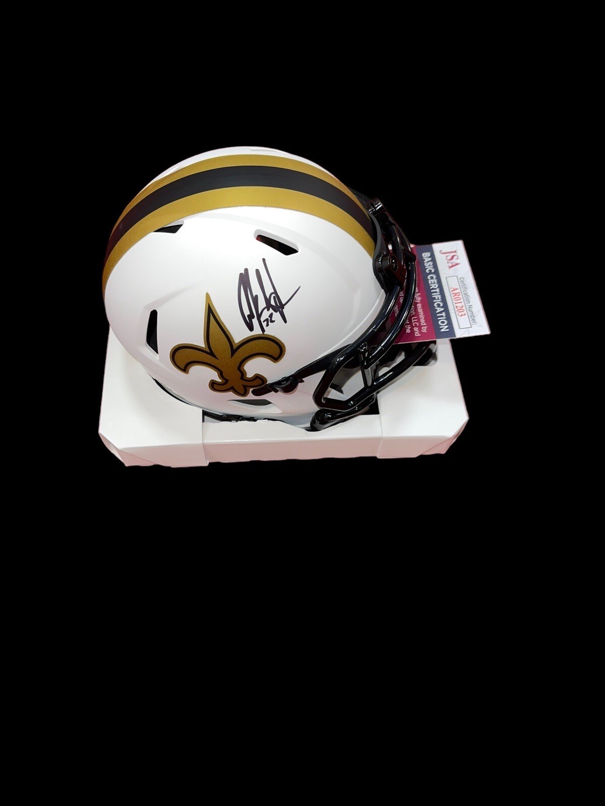 MARK INGRAM Signed New Orleans Saints LUNAR ECLIPSE MINI Helmet NFL ...