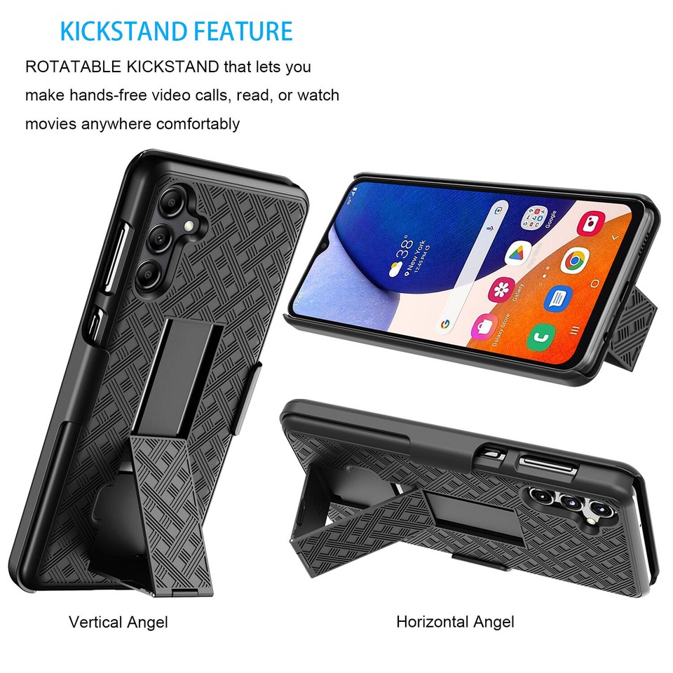 For Samsung Galaxy A15 A14 A13 5G Phone Case with Belt Clip Holster ...
