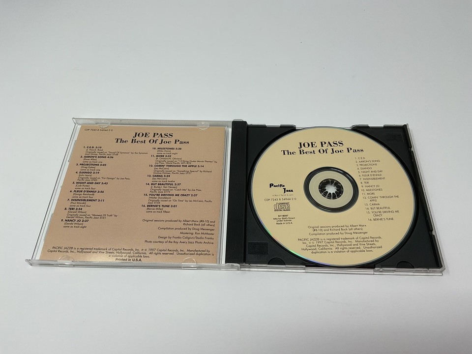 The Best Of Joe Pass (CD, 1997) AND Larry Carlton Fingerprints (CD ...
