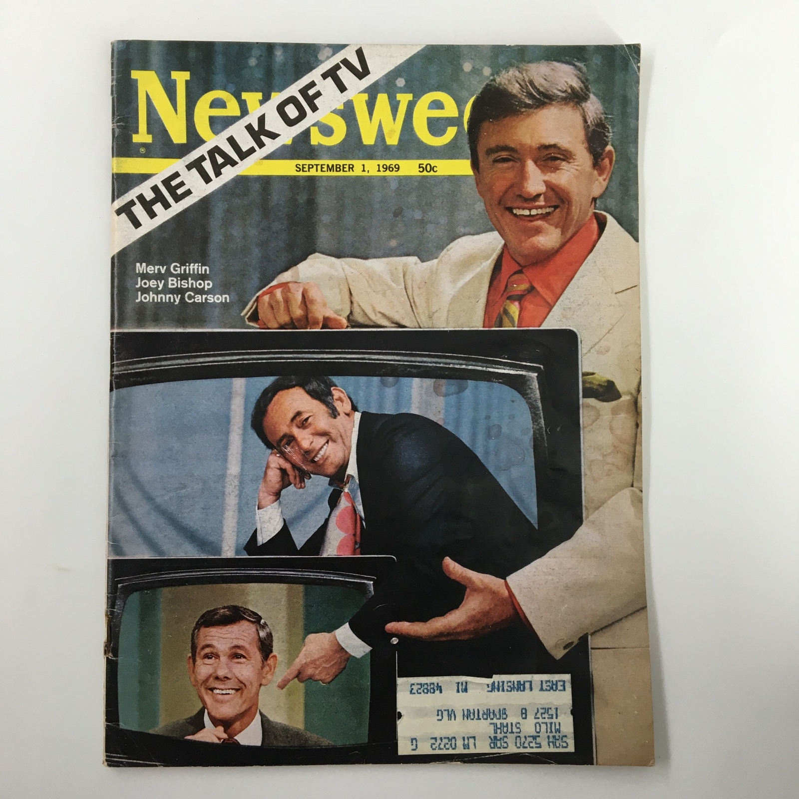 VTG Newsweek Magazine September 1 1969 Merv Griffin, Joey Bishop ...