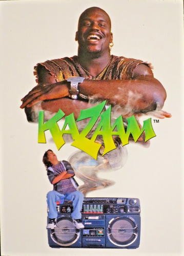 Kazaam Shaquille O'Neal 1996 Movie Promo Card Donruss Prototype Shaq ...