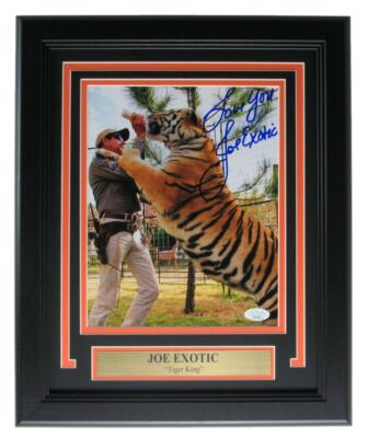 Joe Exotic Tiger King Signed/Inscr "Love You" 8x10 Photo Framed JSA ...