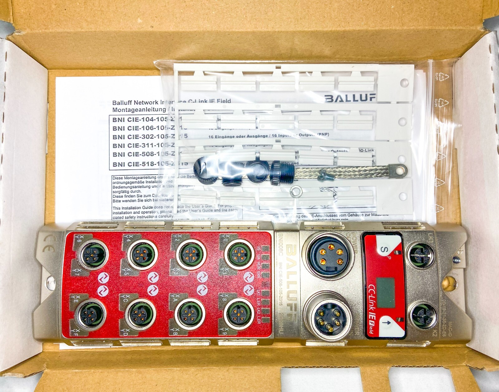 Balluff IO Link Network Block - BNI008C - BNI CIE-508-105-Z015 CC-LINK ...