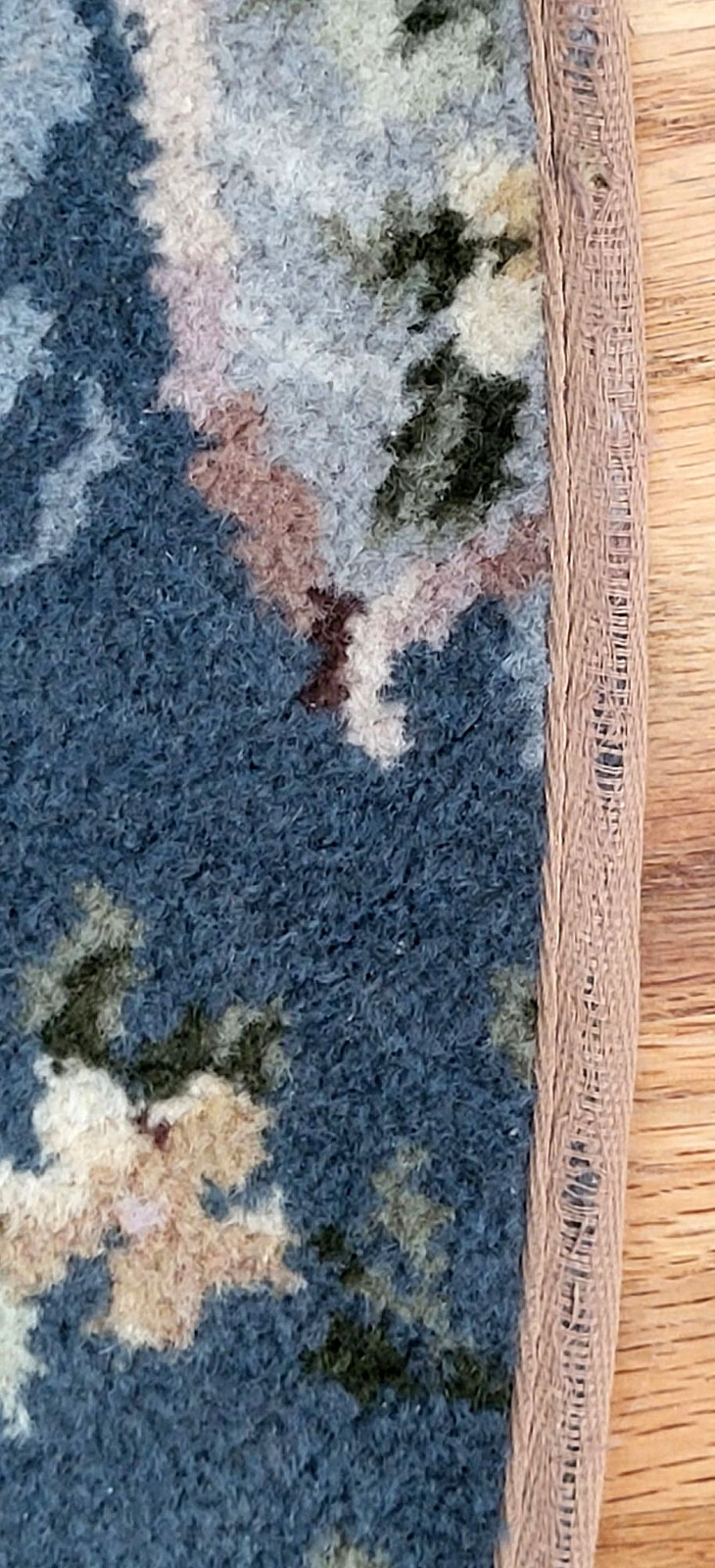 AWESOME Antique Vintage Wool Rug Shabby PINK ROSES Chic BIGELOW STYLE ...