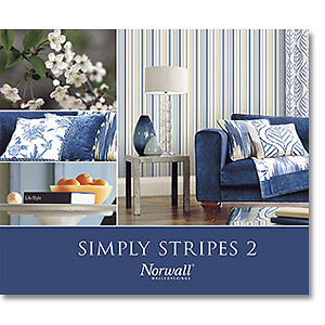 Norwall Simply Stripes 2 SY33957 6mm Stripe Wallpaper Black, Metallic ...