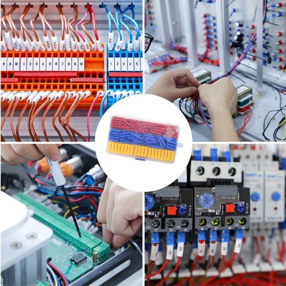200 pcs Heat Shrink Tubing Connectors BV1 25 BV2 BV5 for Electrical ...