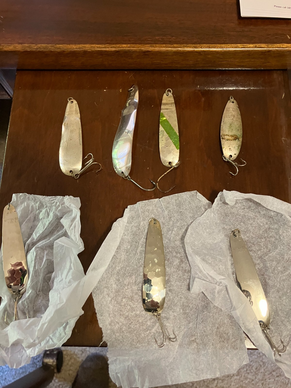 Sutton Co. Naples,Ney York, Sutton Spoons,fishing,trout,bass,Salmon ...