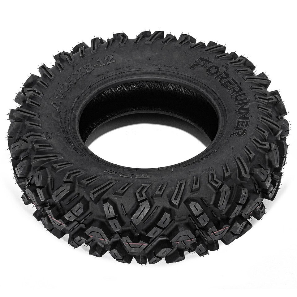 Pair of 2 25x8-12 ATV Tires 6ply 25 8 12 UTV Tires 25x8x12 All Terrain ...