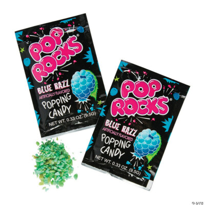 Pop Rocks Blue Razz Raspberry 12 COUNT Classic Popping Candy FREE ...