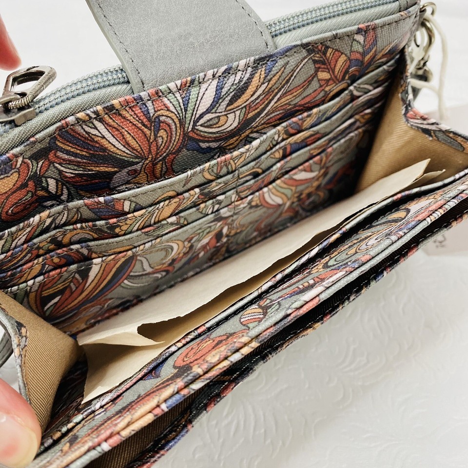 Sakroots Gray Olympic Smartphone Crossbody Purse Wristlet Wallet Art ...