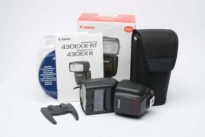 Canon 430EX III RT Speedlite flash, stand, manuals & CD + case, Mint | eBay