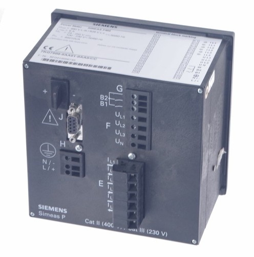 SIEMENS 7KG7500-0AA01-0AA0/CC POWER METER SIMEAS P500 ...