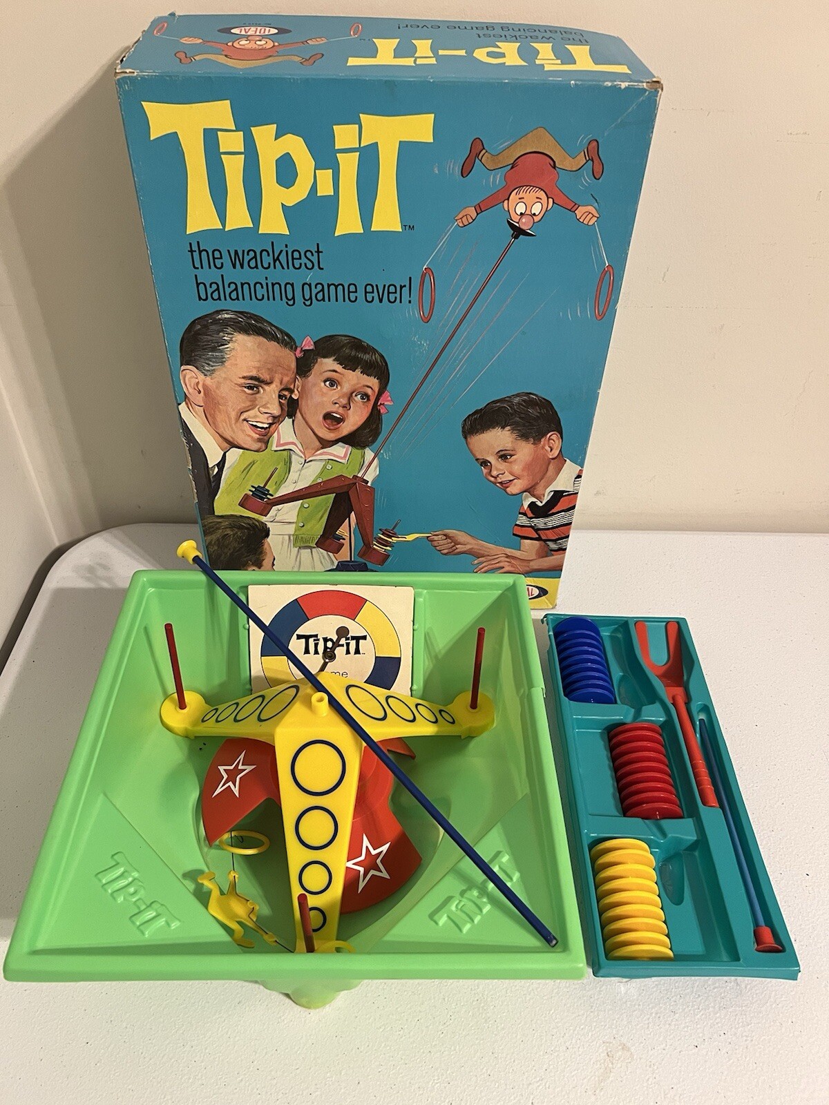 Vintage 1965 Tip It Game - 1965 Balancing Game by Ideal, Complete in ...