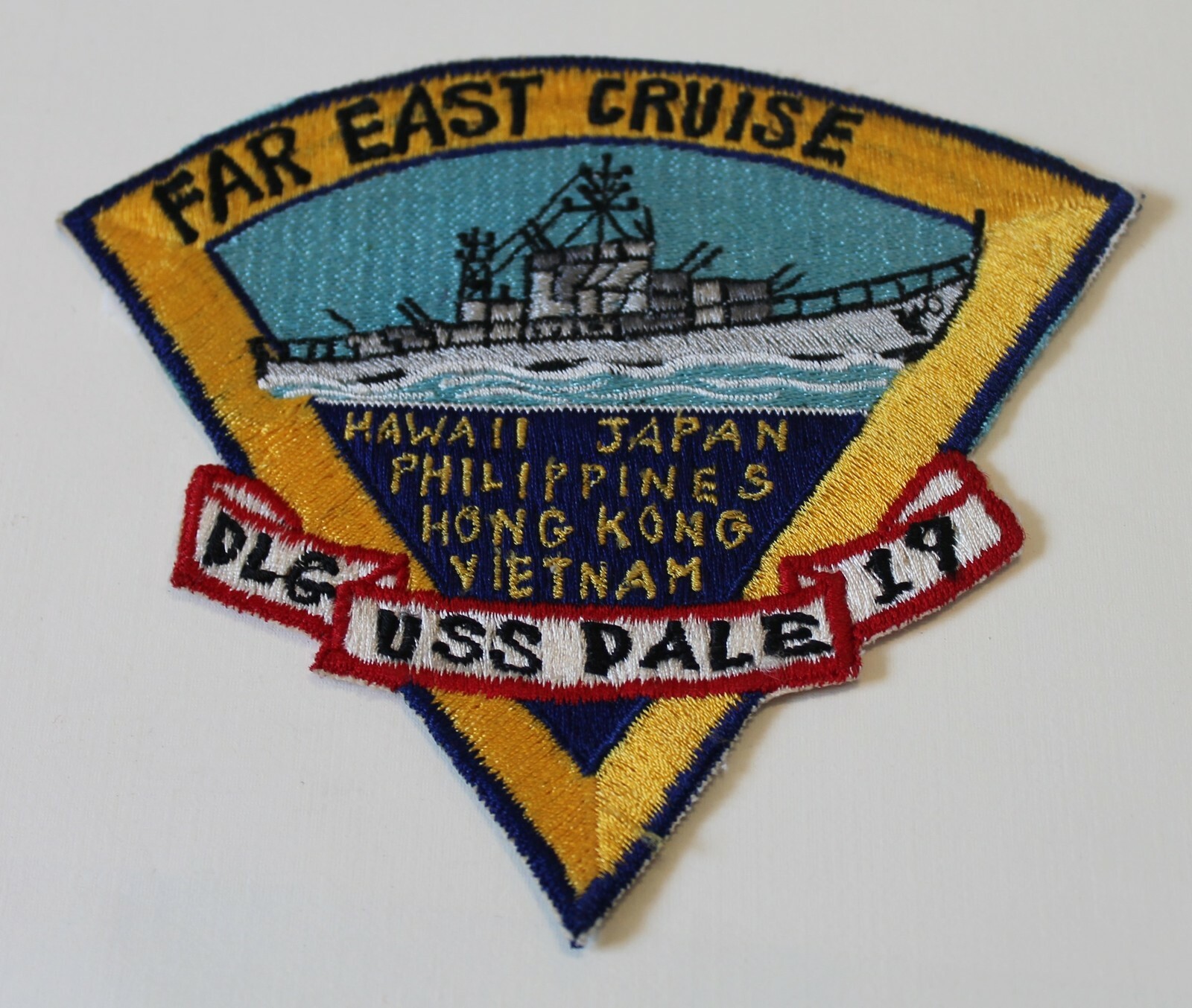 USS Dale DLG-19 Leahy-class cruiser Far East Cruise Navy Patch | eBay