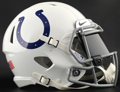 INDIANAPOLIS COLTS NFL Football Helmet with Nike BLACK Visor / Eye ...