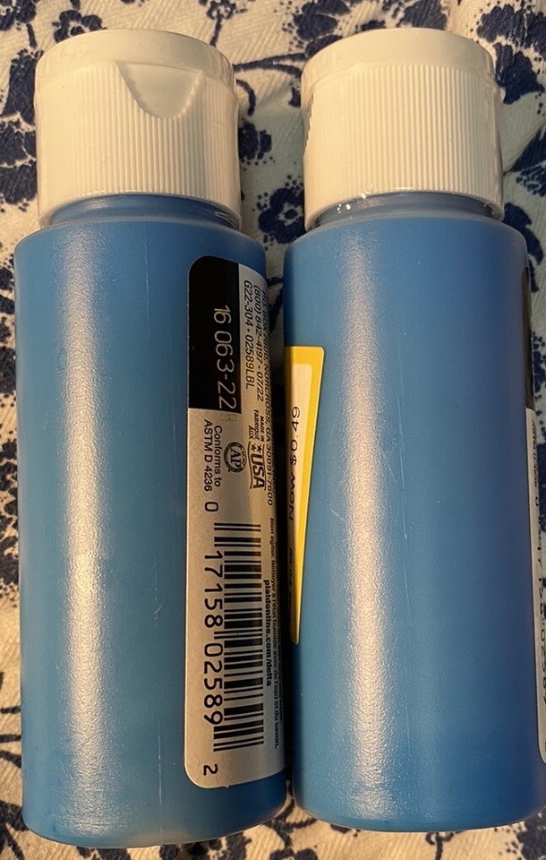 Craft Paint Mediterranean BLUE Ceramcoat Matte Acrylic Delta Plaid 2oz ...