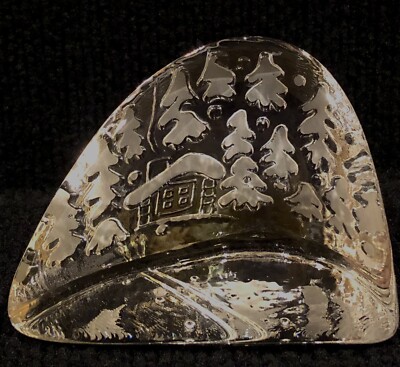 VTG Iittala: LATUSATU Glass Paperweight, Designed by Valto Kokko ...