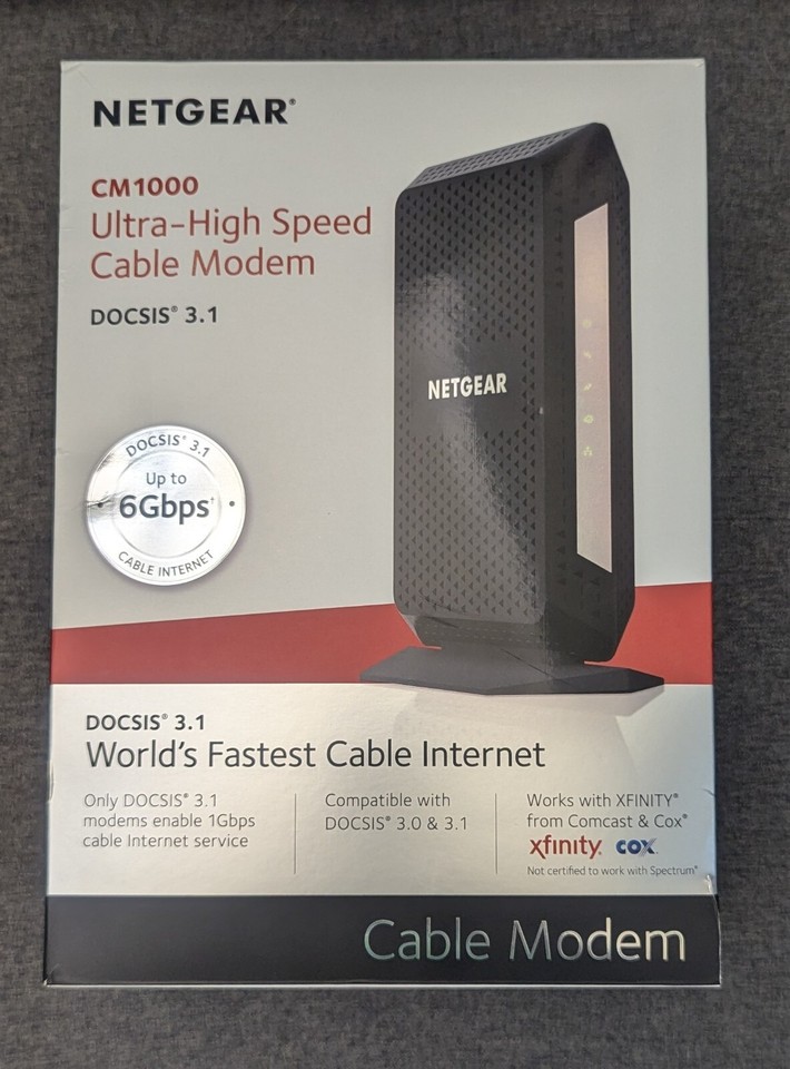 NETGEAR CM1000 - DOCSIS 3.1 Cable Modem - FREE SHIPPING | eBay