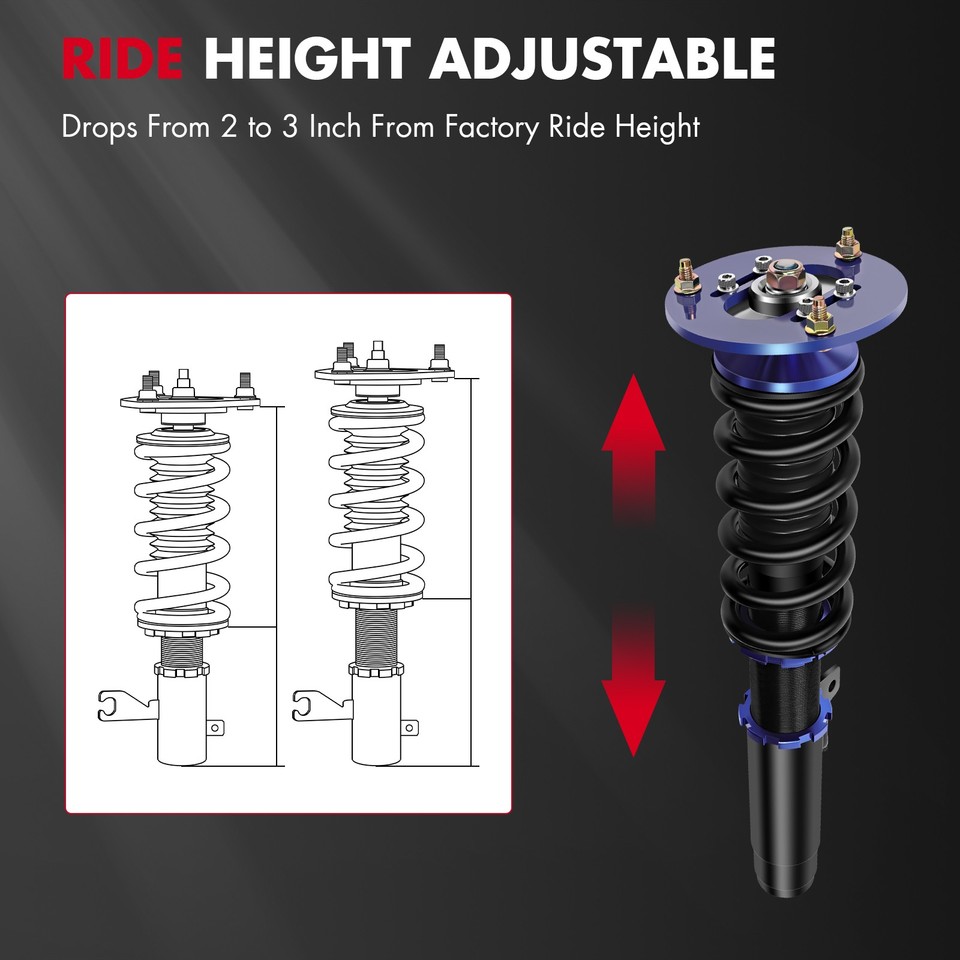 Coilovers Shocks For 1998-2006 BMW E46 3 Series Suspension Lowering ...