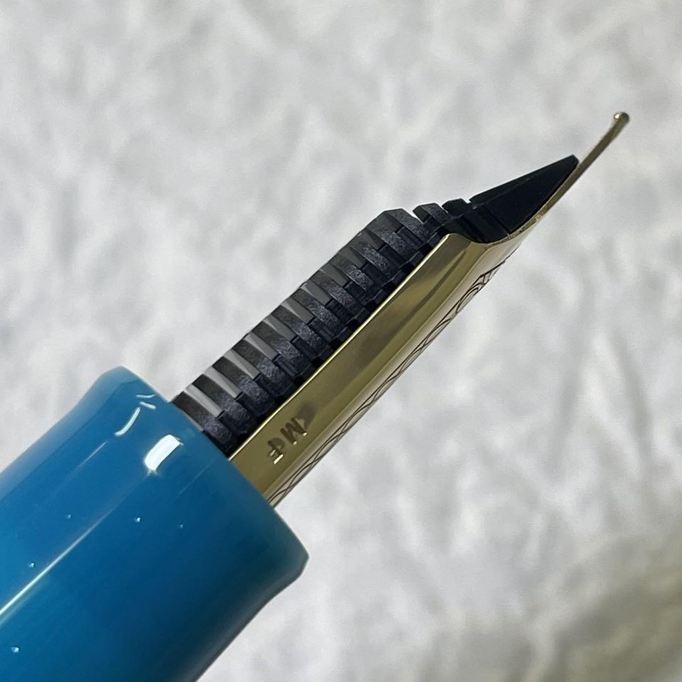 Sailor ProGear Blue Quasar Fountain Pen 21K MF Slim PMMA Used | eBay