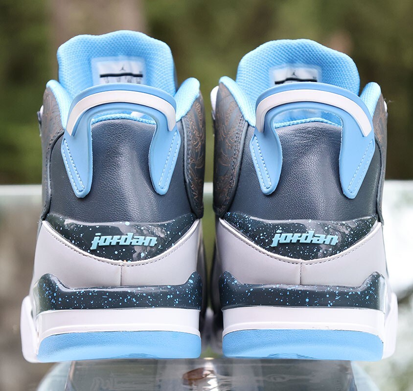 Nike Air Jordan Dub Zero Wolf Grey 2014 Men’s Size 12 Blue Custom ...