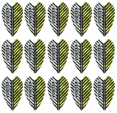 5 New Sets Harrows Vortex Dart Flights - Ships w/ Tracking - Gold ...
