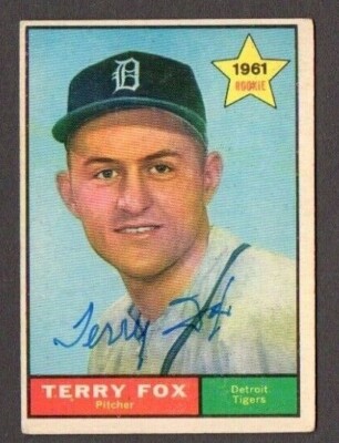 Terry Fox 1961 Topps authentic autographed card Tigers | eBay