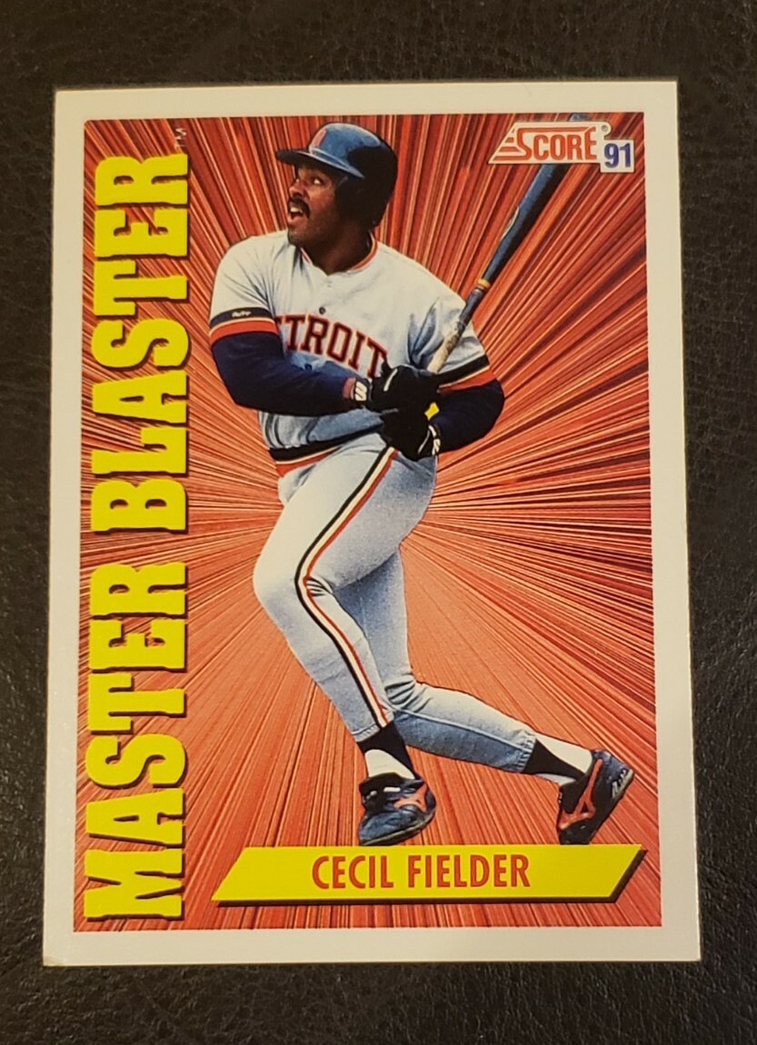 1991 Score Cecil Fielder Detroit Tigers Baseball Master Blaster Card ...