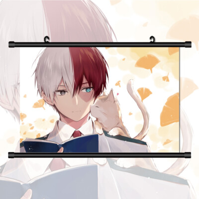 Boku no Hero Academia Todoroki Shoto HD Canvas Wall Poster Scroll Room ...