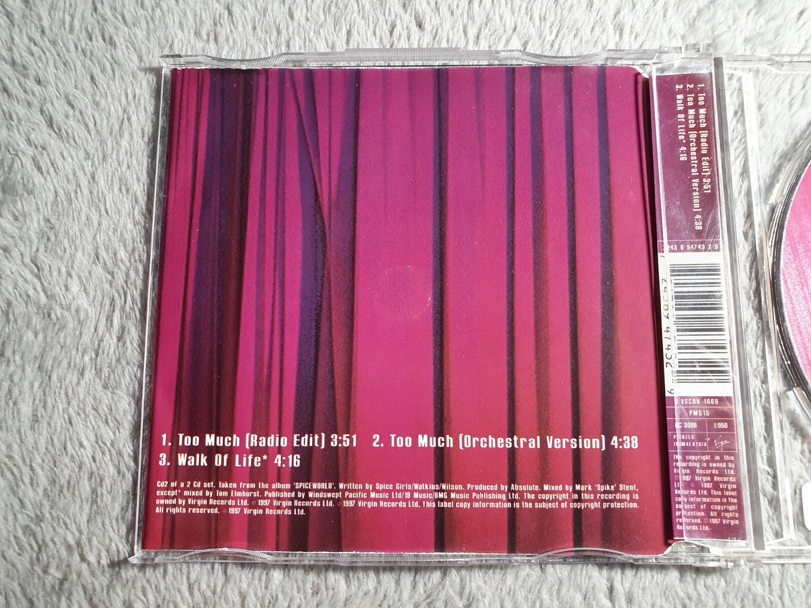 Spice Girls Too Much CD Single, 1997 Malaysia VSCDX1669 | eBay
