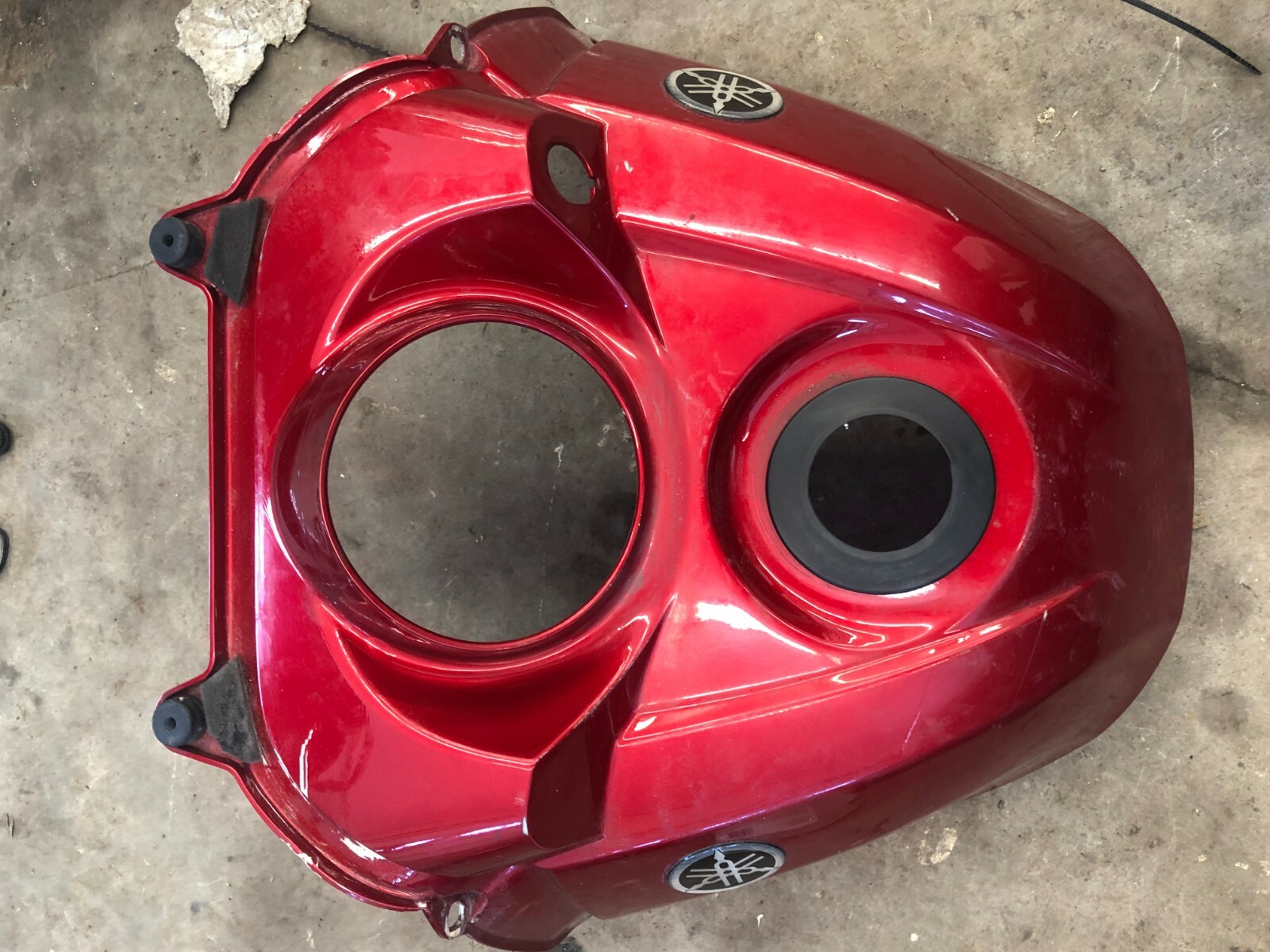 Yamaha Snowmobile Warrior RX-1 Nytro Red Gas Tank Cover 8FA-77711-00-P4 ...