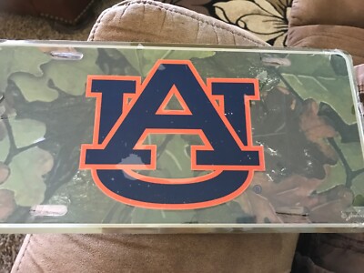 Auburn Tigers Logo Metal Car Tag License Plate - Color Camo Pattern | eBay