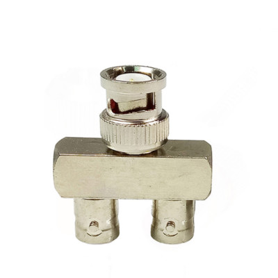 BNC Male Plug to 2 BNC Female Jack Y type Splitter Connector 1M2F ...