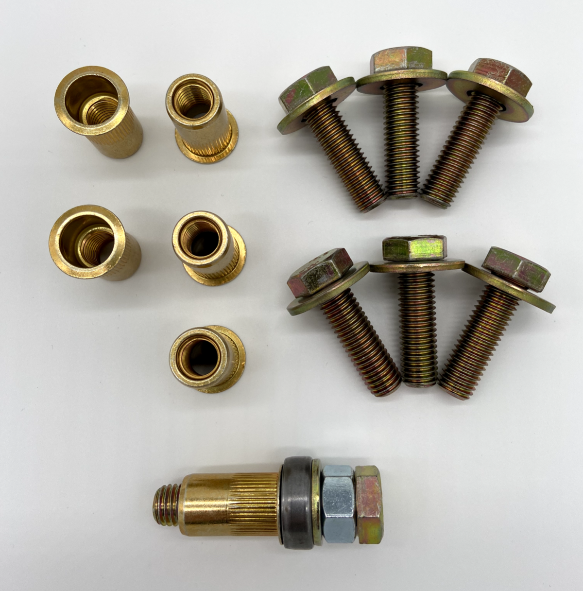 Fits Jeep Wrangler TJ 03-06 Skid Plate Bolts Nutserts Rivet Nuts with ...