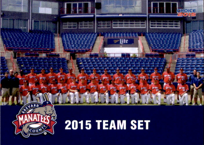 2015 Brevard County Manatees Choice #NNO Team Photo Checklist Baseball ...