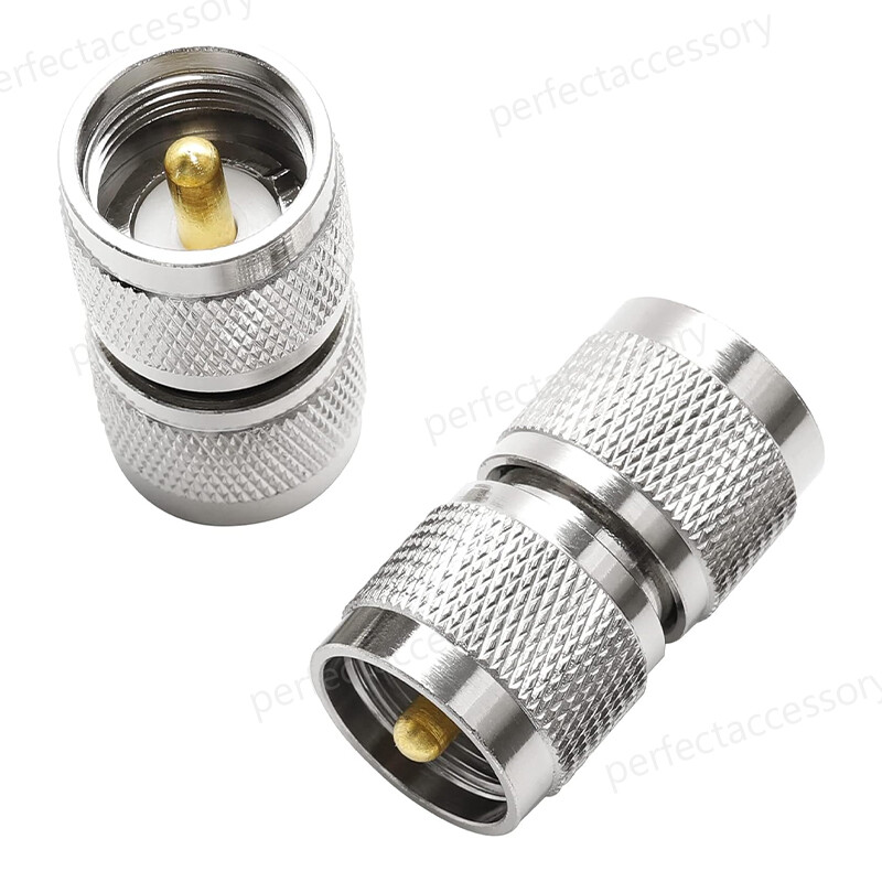 2/6/10Pcs UHF PL259 Male to Male Coax Connector RF Coaxial Adapter Low ...